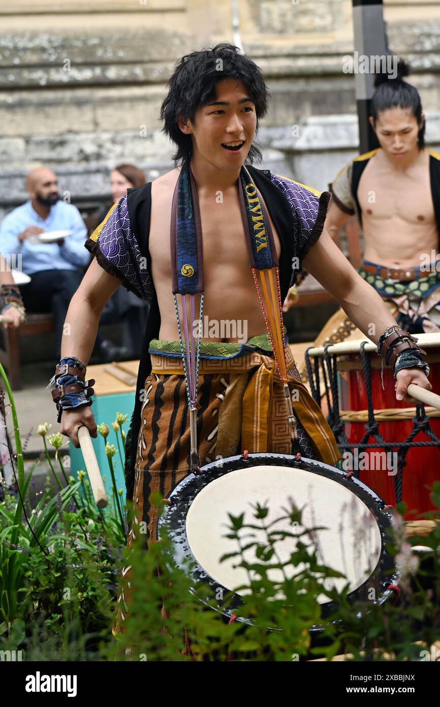 LONDON, UK. 11th June, 2024. AMATO: The Drummers of Japan showcase at ...