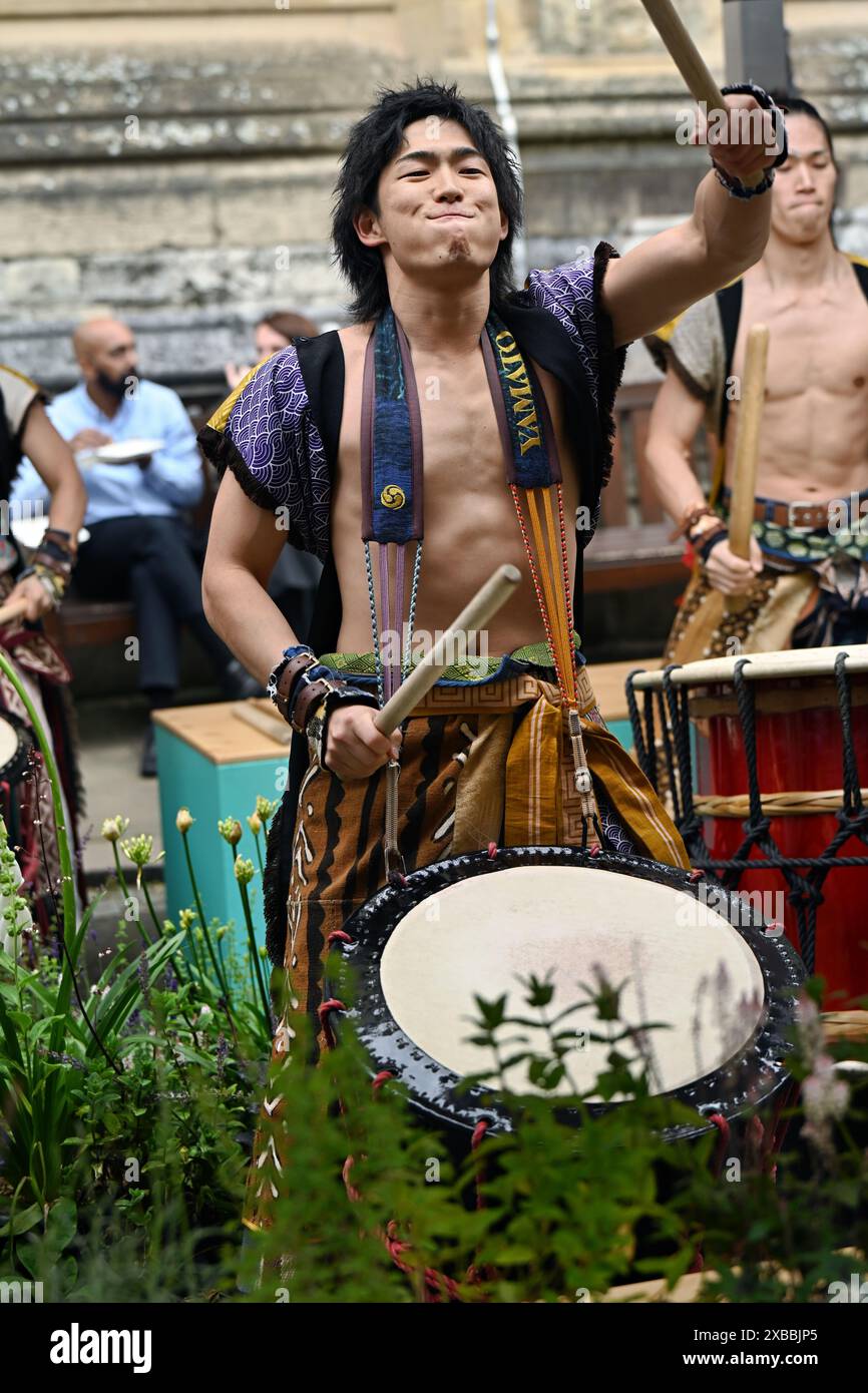 LONDON, UK. 11th June, 2024. AMATO: The Drummers of Japan showcase at ...