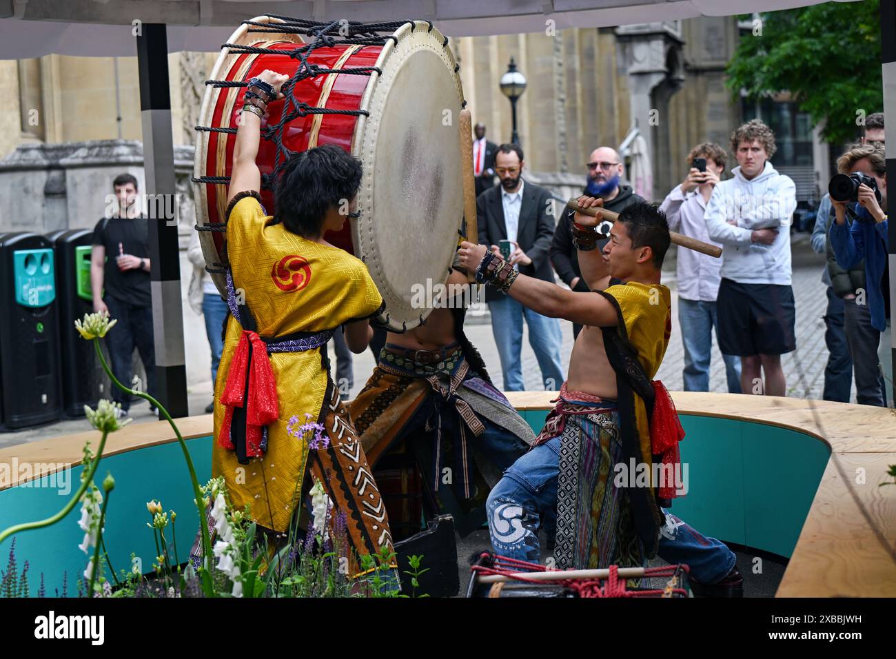 LONDON, UK. 11th June, 2024. AMATO: The Drummers of Japan showcase at ...