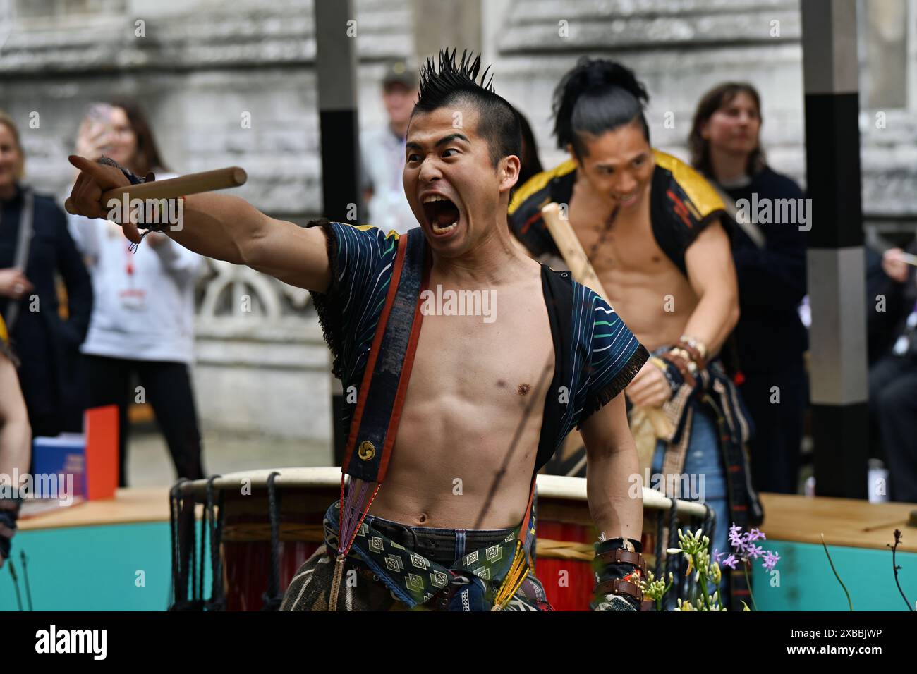 LONDON, UK. 11th June, 2024. AMATO: The Drummers of Japan showcase at ...