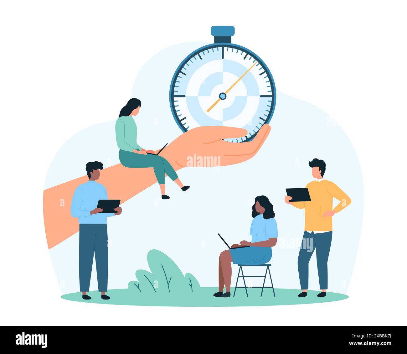 Time management cartoon hi-res stock photography and images - Alamy