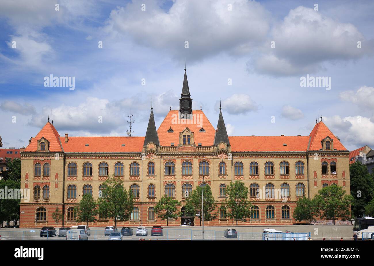 Engineering School Building located on waterfront of River Danube ...