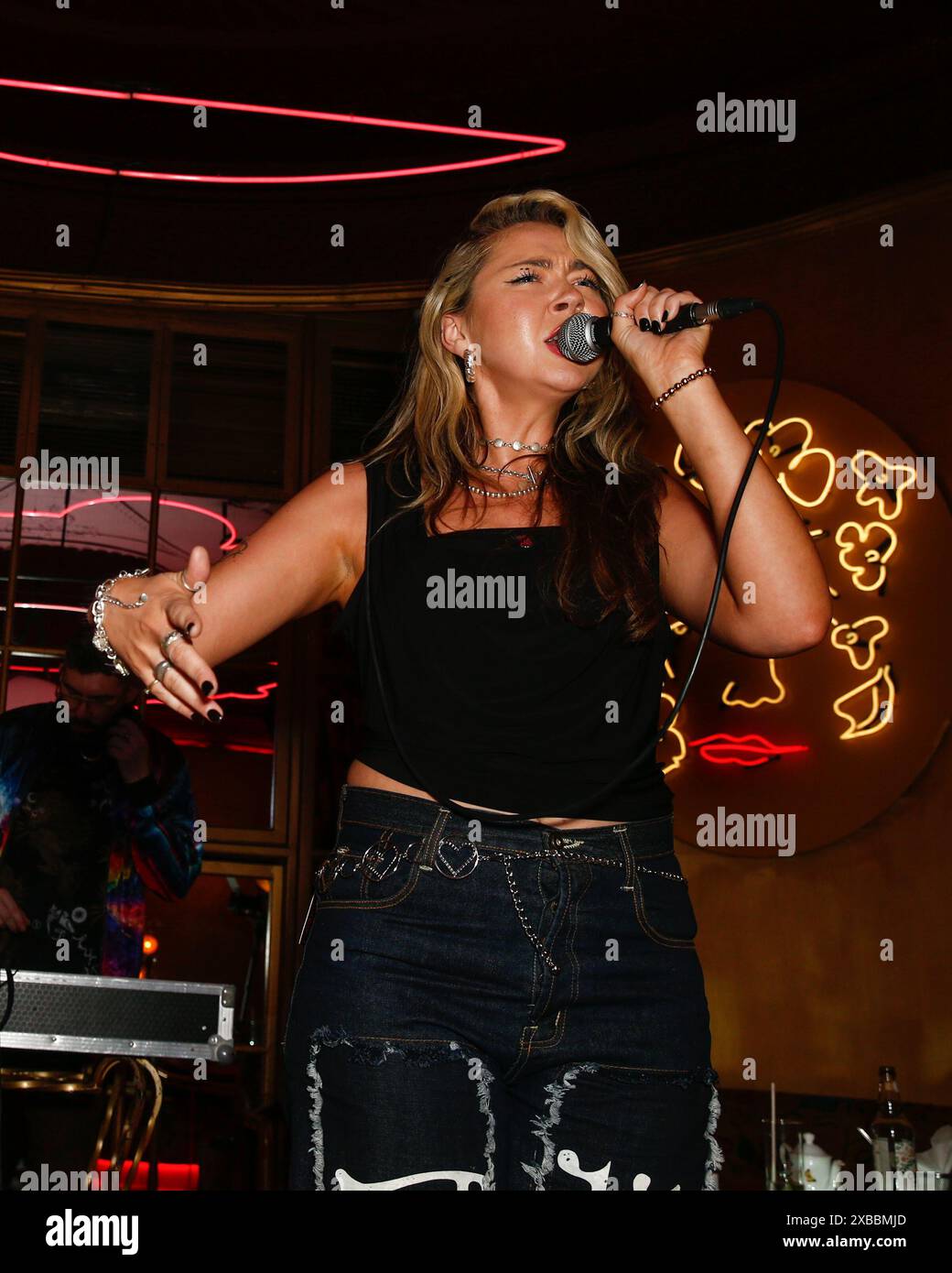 Danica Hunter attends the new song release party of 'Criminal" by Nora ...