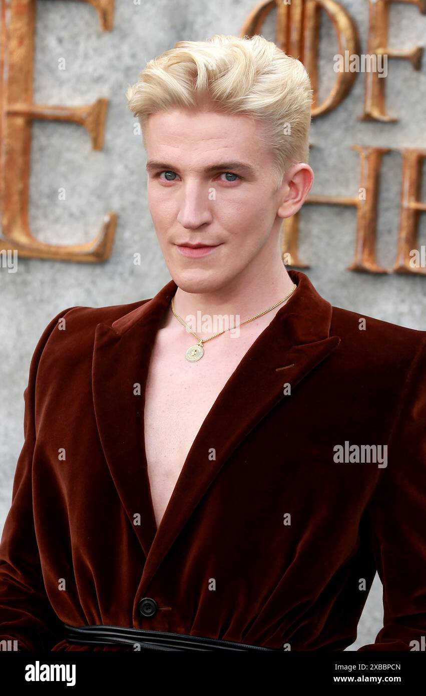 Ewan Mitchell attends the House Of The Dragon: Season 2 UK Premiere at Odeon Luxe in Leicester ...