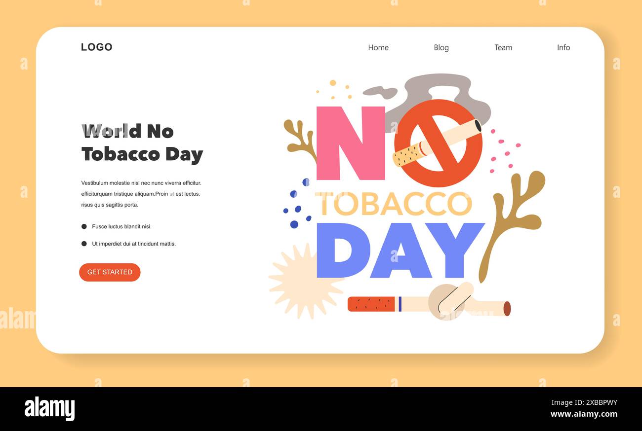 No Tobacco Day concept. A striking design for the anti-smoking ...