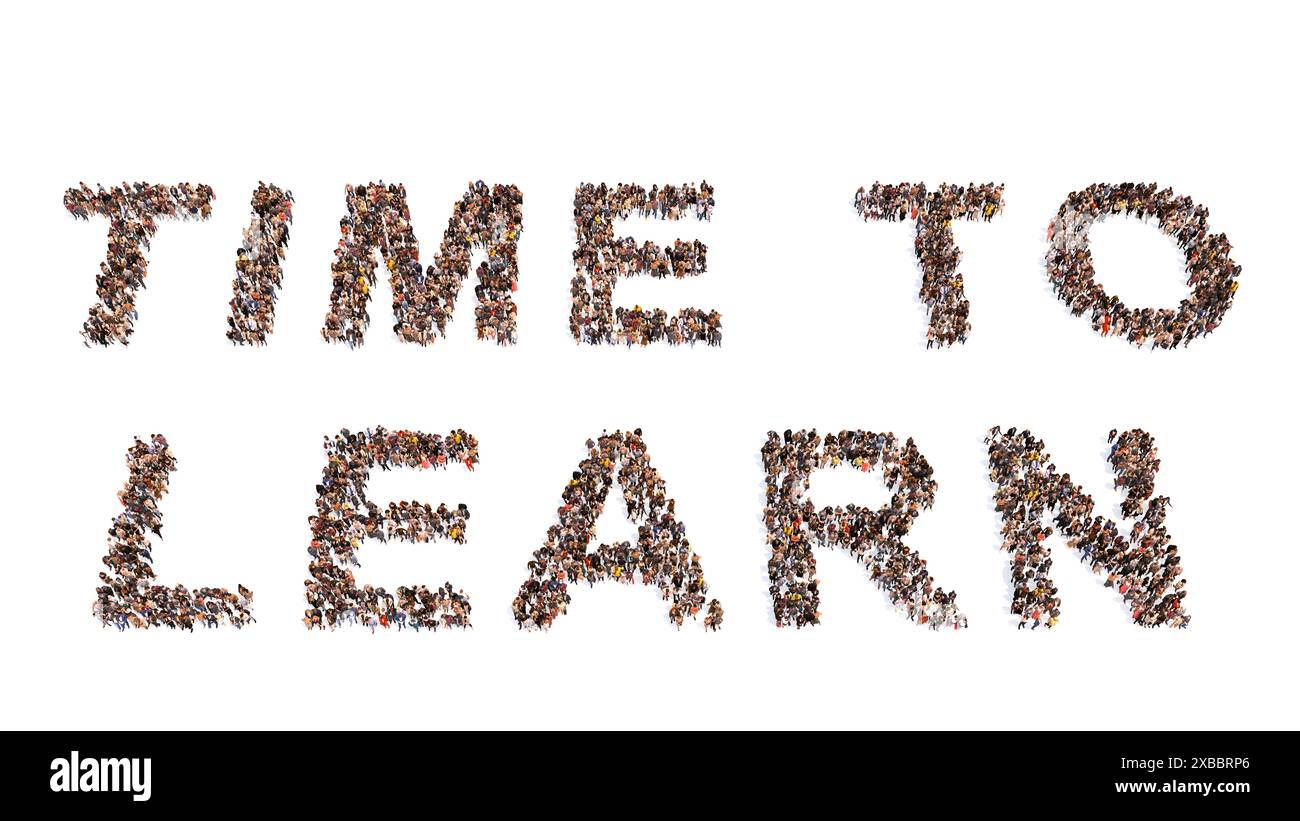 Conceptual large community of people forming the STOP BULLYING! message ...