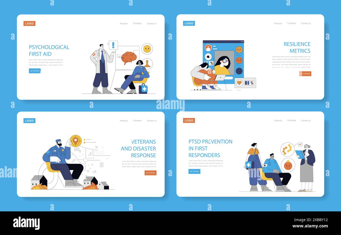 Disaster Psychology set. Mental health support during crises and ...