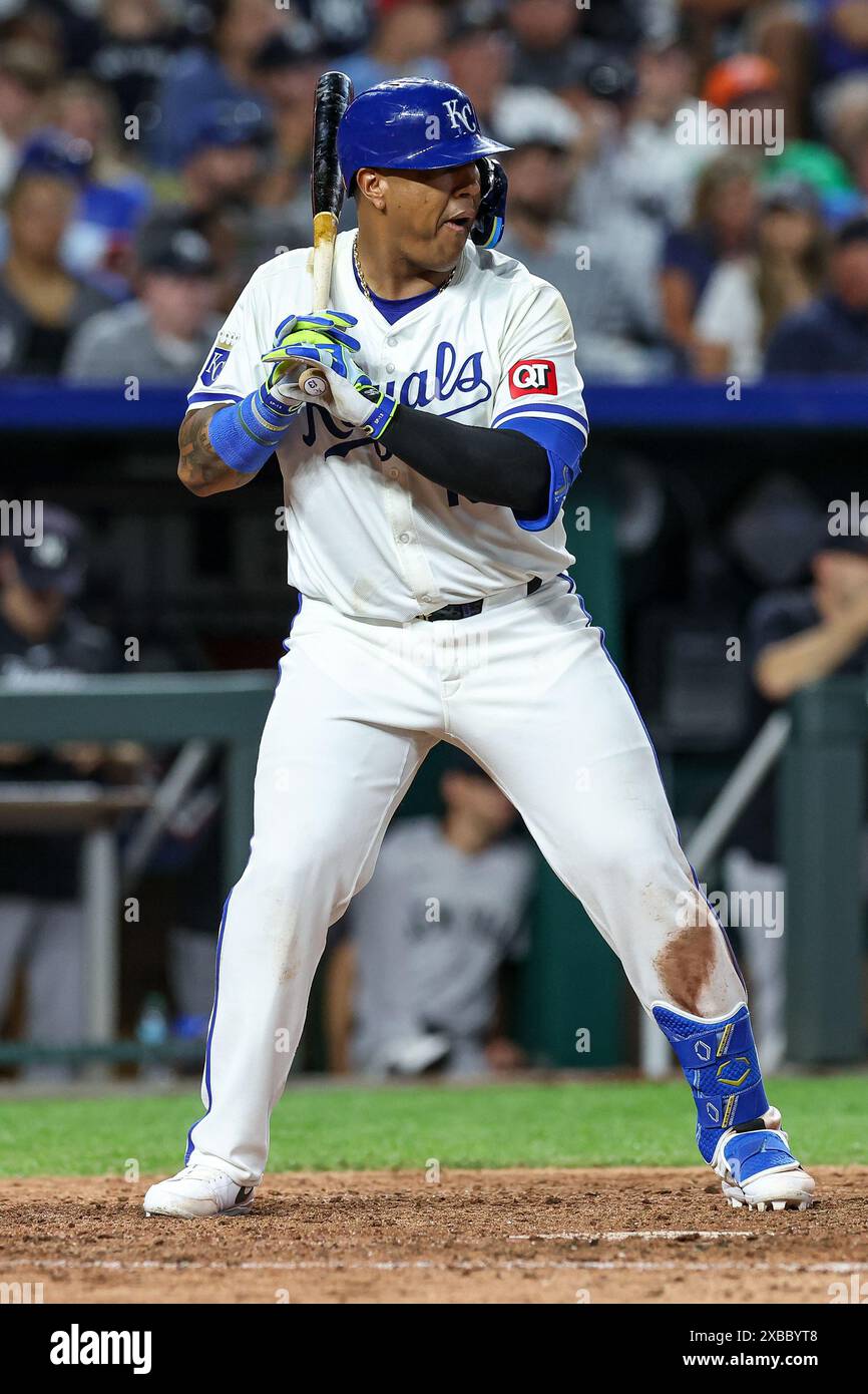 Kansas City, MO, USA. 10th June, 2024. Kansas City Royals first baseman ...