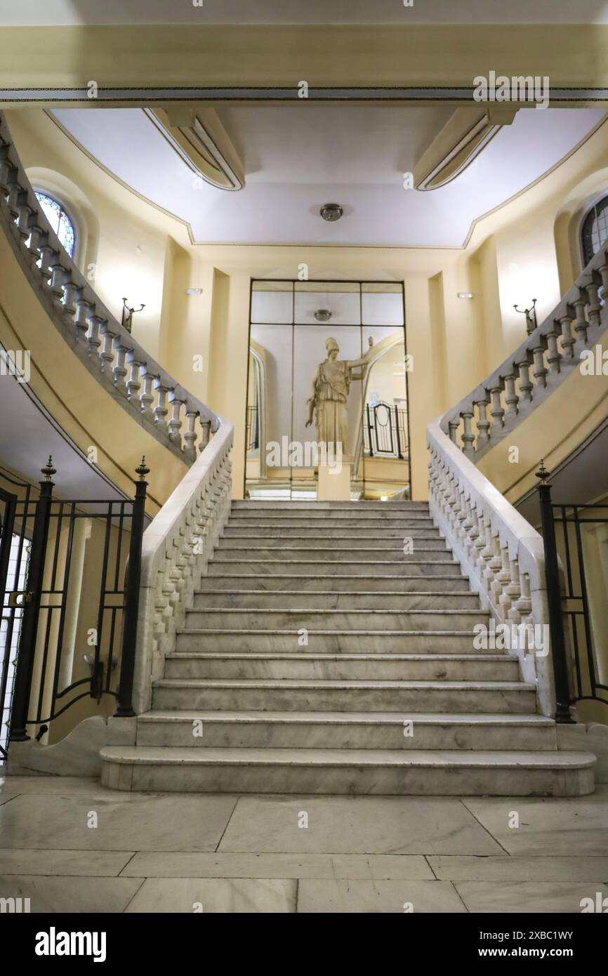 Madrid, Spain- April 8, 2024: Architectural details of Circulo de ...