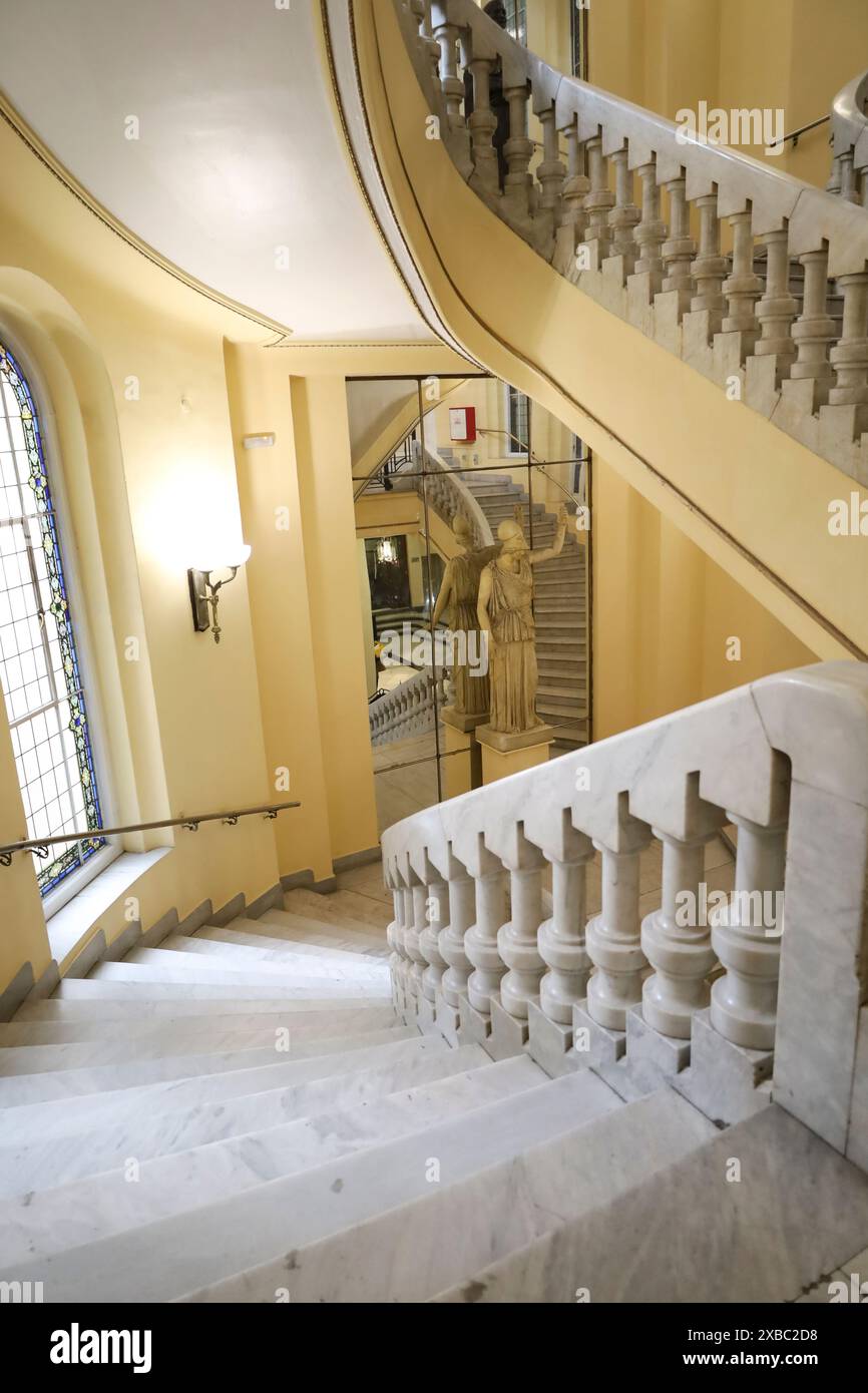Madrid, Spain- April 8, 2024: Architectural details of Circulo de ...