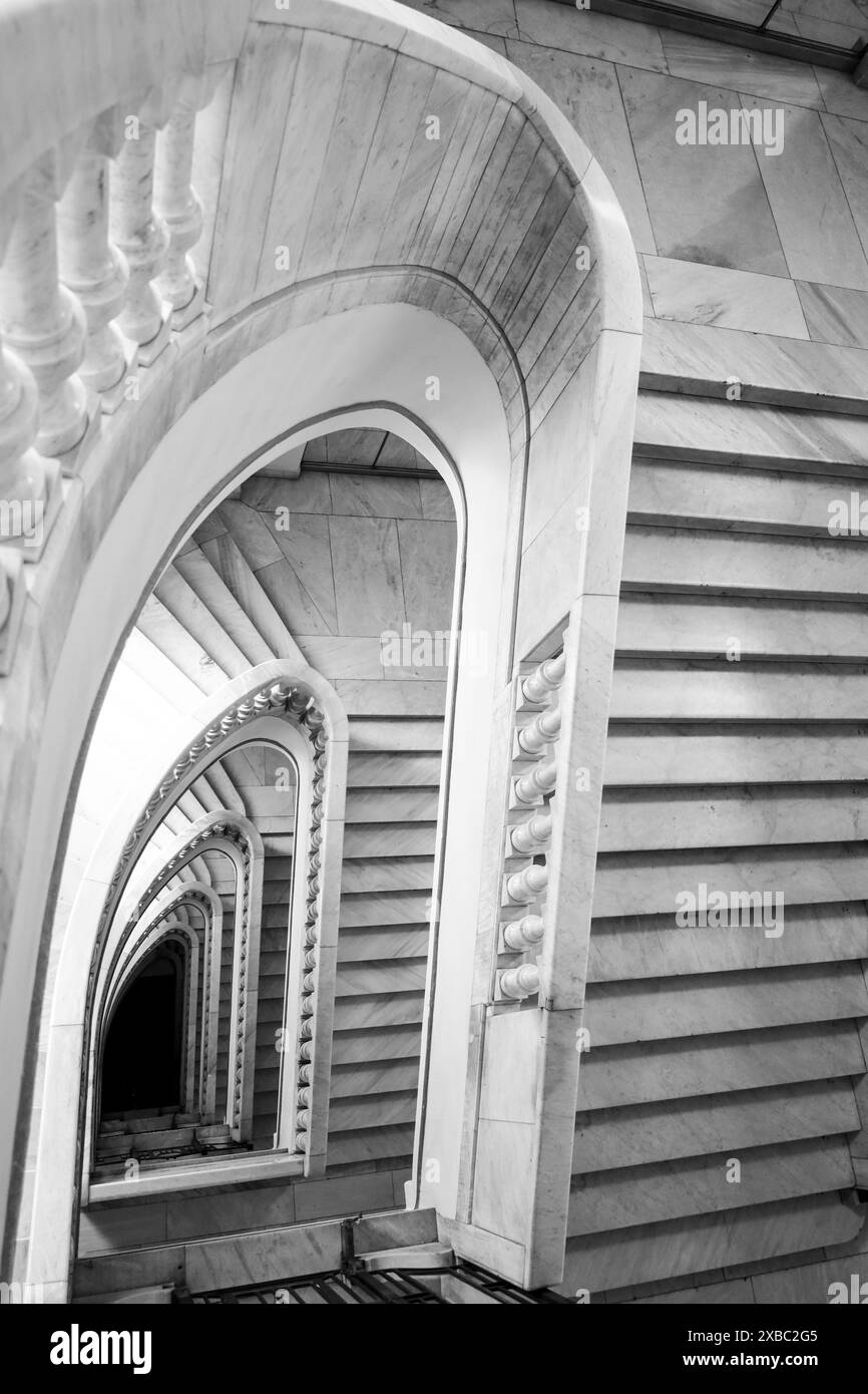 Madrid, Spain- April 8, 2024: Architectural details of Circulo de ...