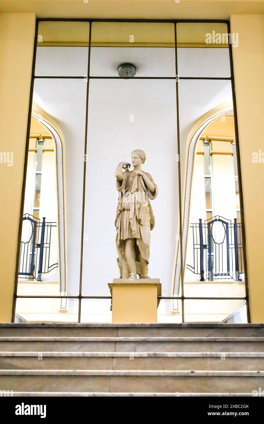Madrid, Spain- April 8, 2024: Architectural details of Circulo de ...
