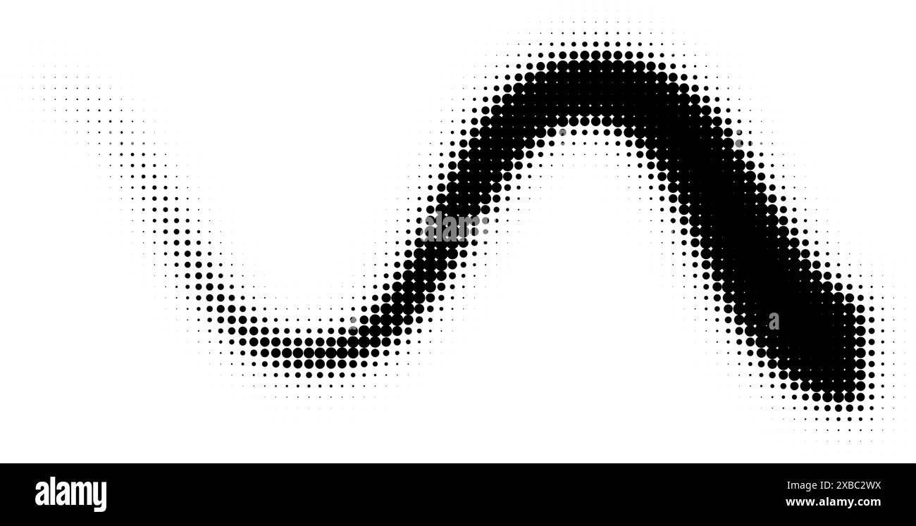 halftone curved line pattern. gradient halftone dots backgrounds ...