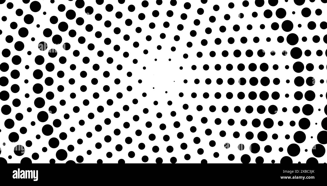 radial halftone background. Halftone faded gradient texture. Vector ...