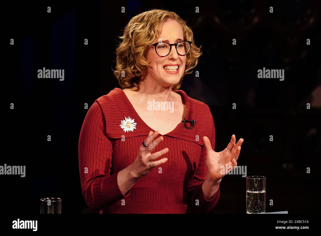 Scottish Green Party co-leader Lorna Slater, during a General Election ...