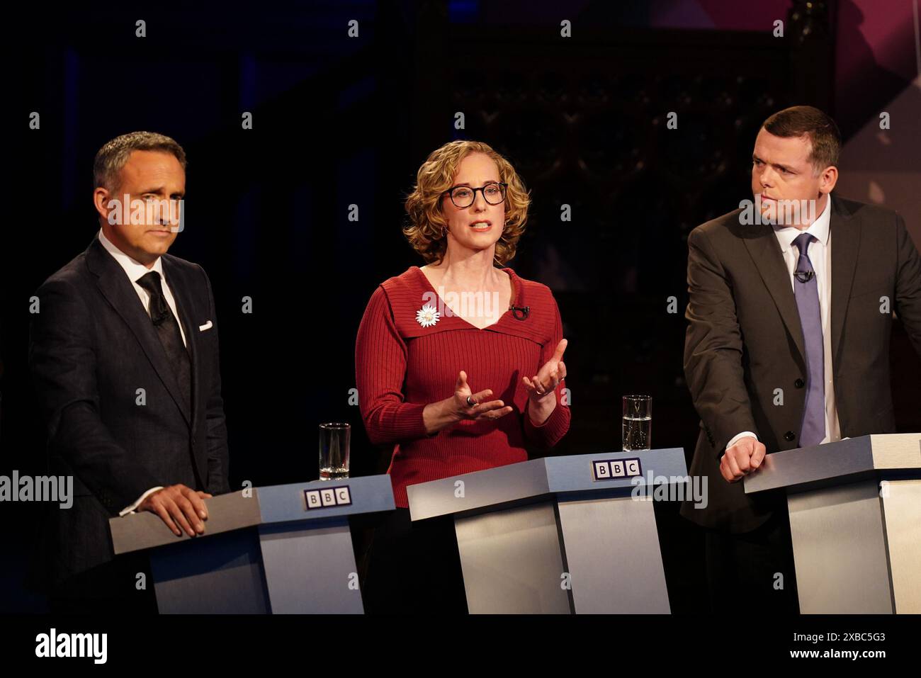 Scottish Liberal Democrat leader Alex Cole-Hamilton (left), Scottish ...