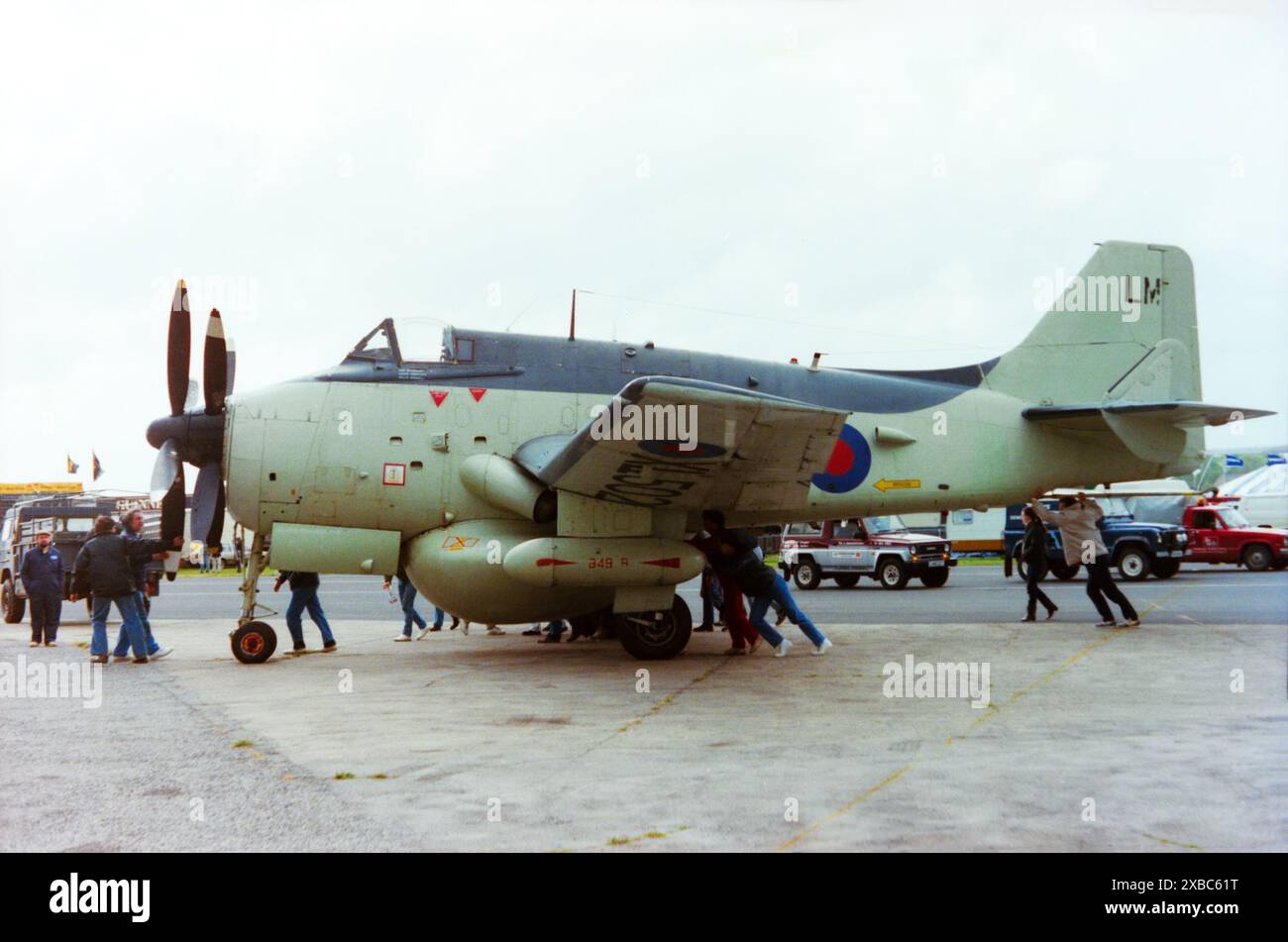 Fairey Gannet AEW.3 XL502, G-BMYP, being prepared to display at the ...