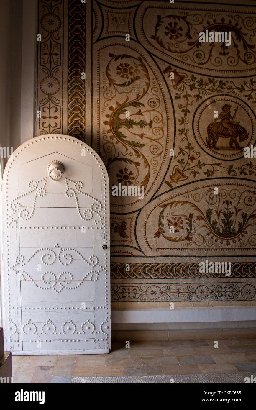 Old ornate entrance door in the Roman-Byzantine style Stock Photo - Alamy