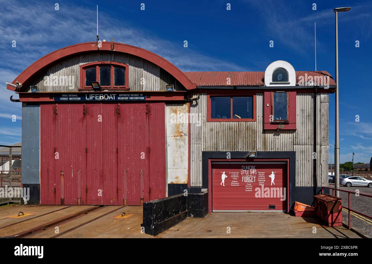 The Slip and back of the RNLI Station at Arbroath Harbour with its ...