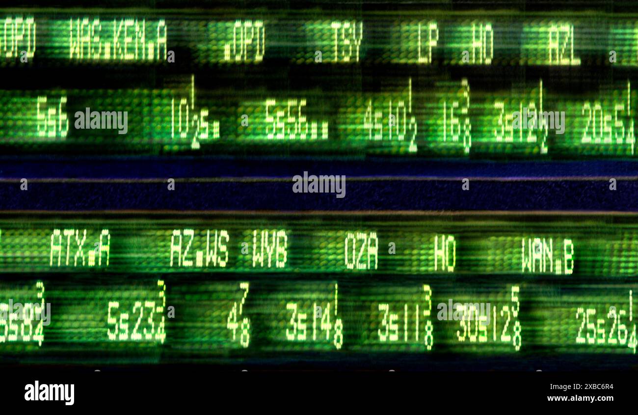 U.S Stock Markets Electronic Stock Market board. New York Stock ...