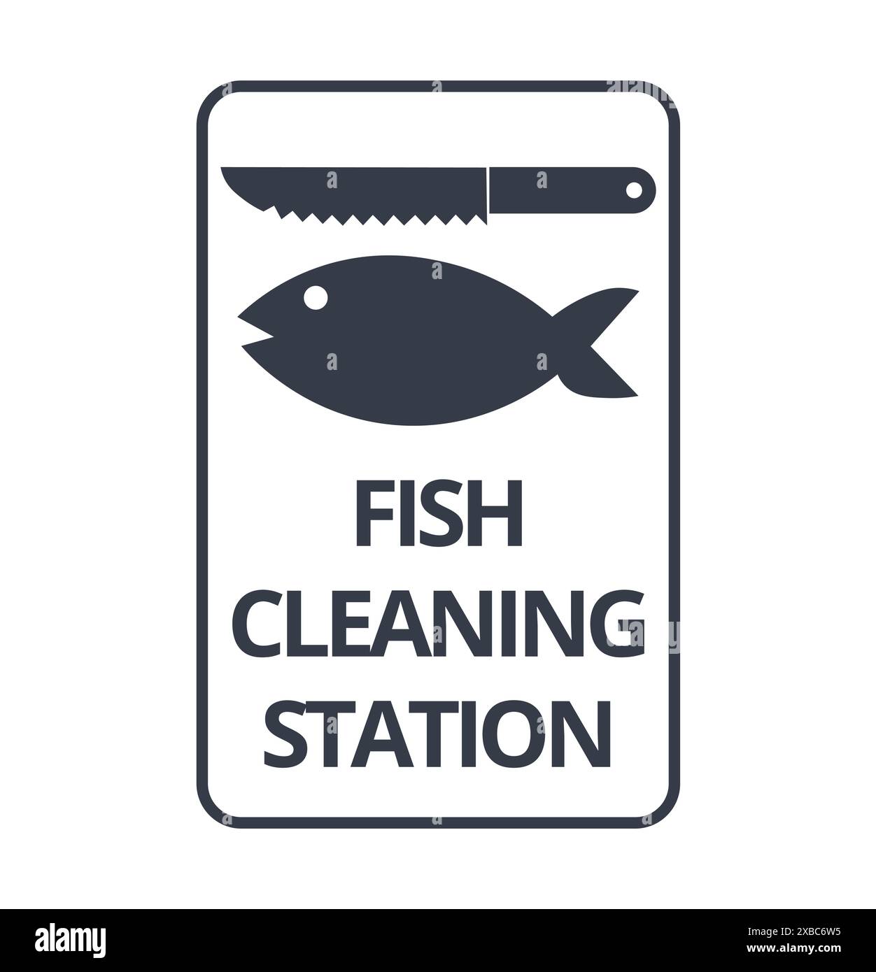 Fish cleaning station sign Stock Vector Image & Art - Alamy