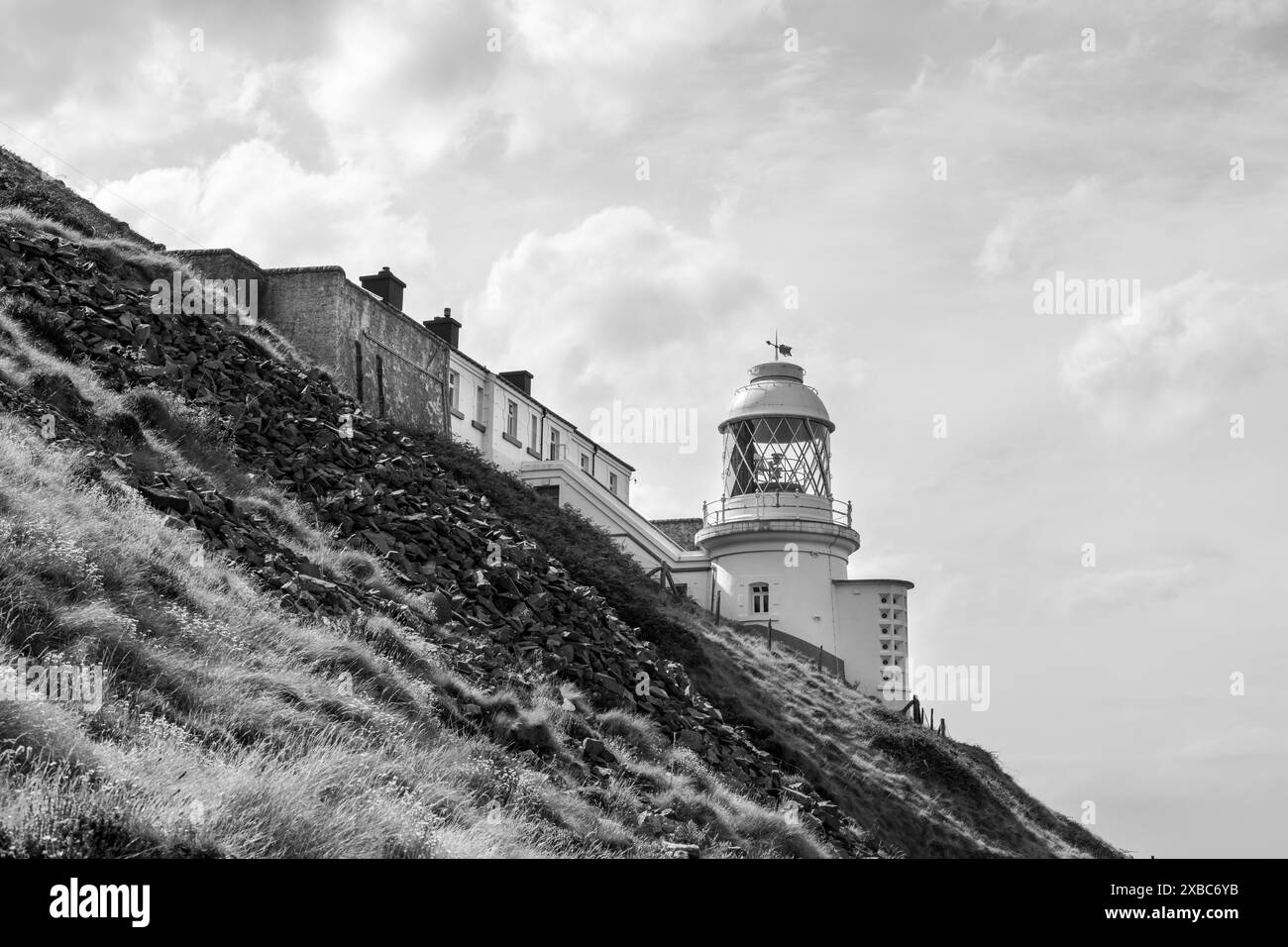 Photo of the Foreland lighthouse at Foreland Point on the north Devon ...