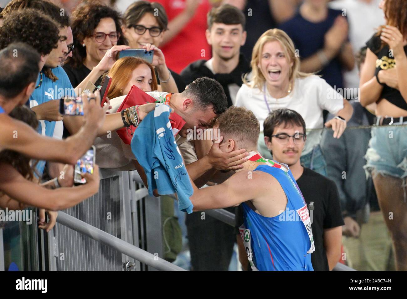 Rome, Italy. 11th June, 2024. Alessandro Sibilio of Italy wins the ...