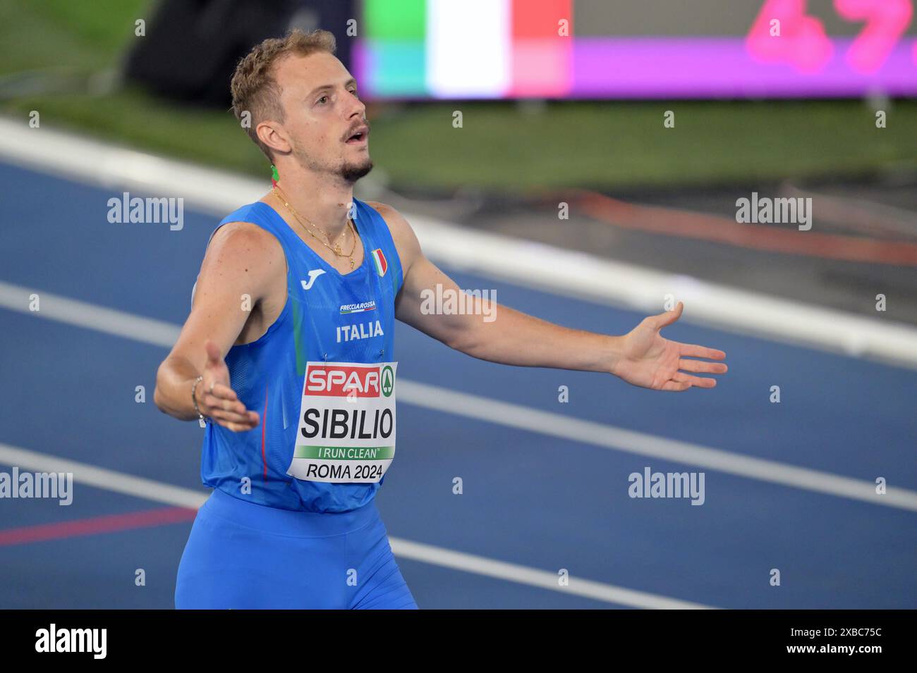 Rome, Italy. 11th June, 2024. Alessandro Sibilio of Italy wins the ...