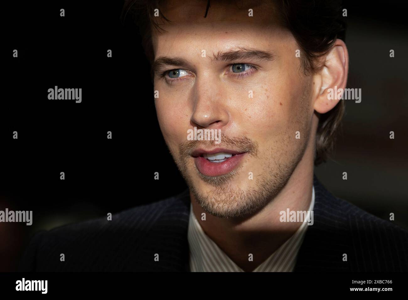 Austin Butler poses for photographers upon arrival at the screening of ...