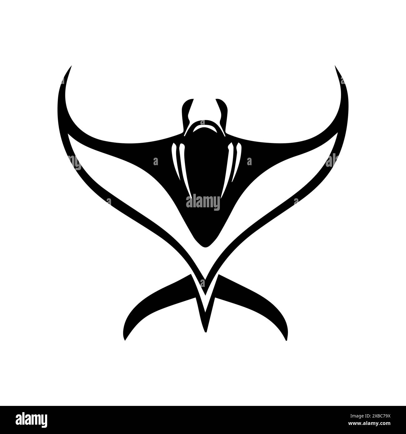 Manta logo or modern line icon. Vector line art and icon design with ...