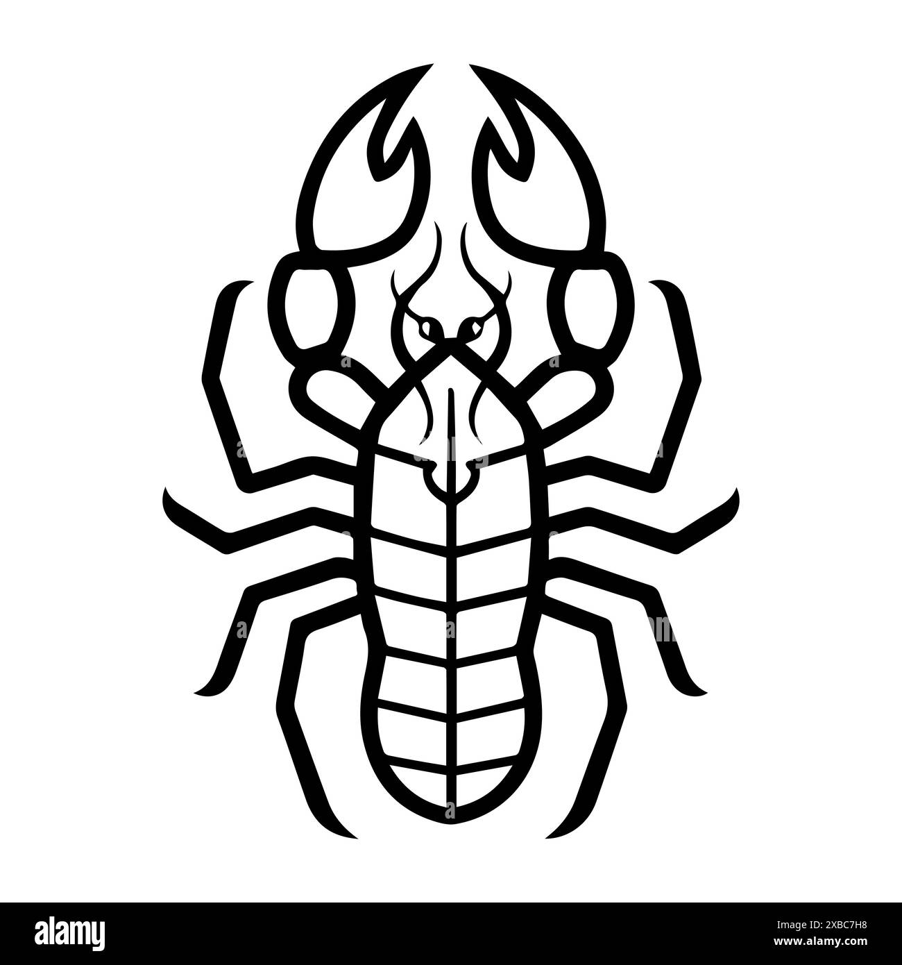 Scorpion Geometric logo or modern line icon. Vector line art and icon ...