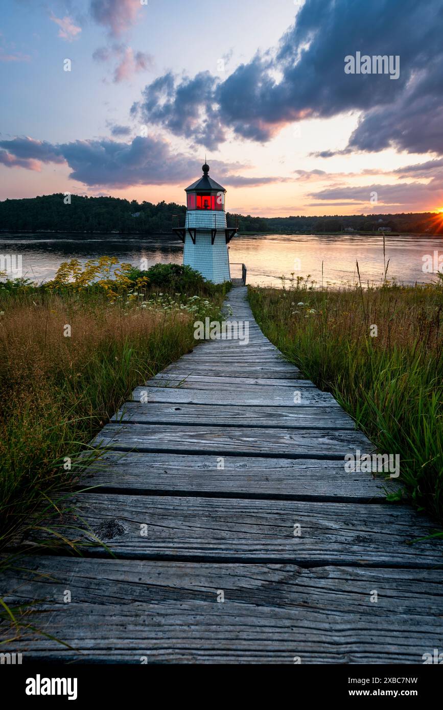 Squirrel Point Lighthouse in Maine Stock Photo - Alamy