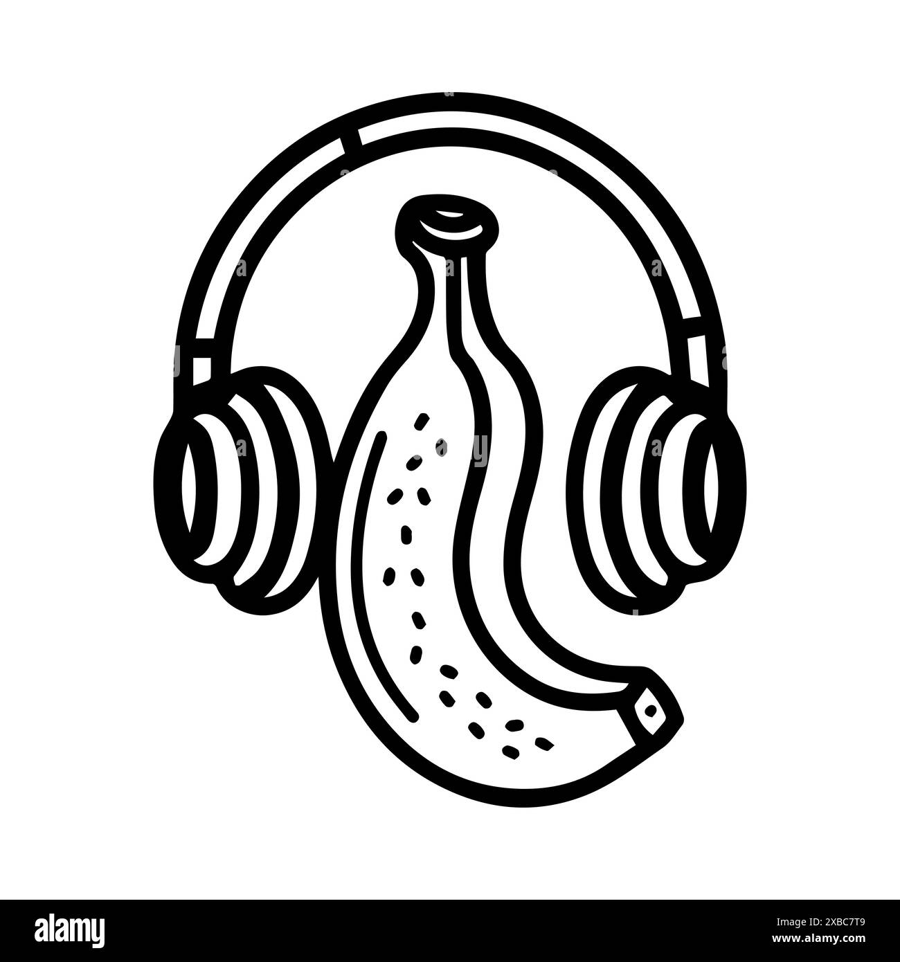 Banana Operator logo or modern line icon. Vector line art and icon ...