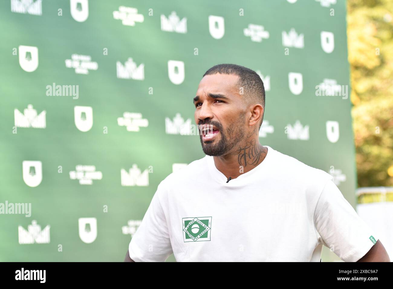 SÃO PAULO, BRASIL - JUNE 11: Boxer Esquiva Falcao during the Spaten ...