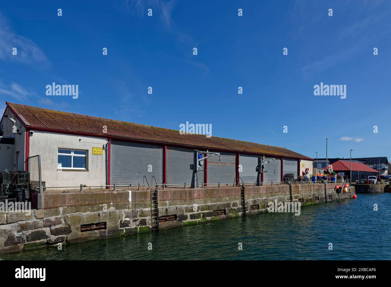 The Collection side of the Arbroath Harbour Fish Market Building with ...