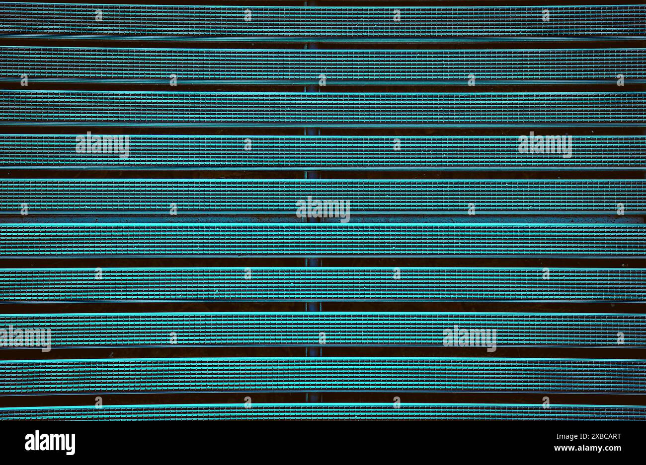 Abstract image of horizontal blue lines creating a geometric pattern ...