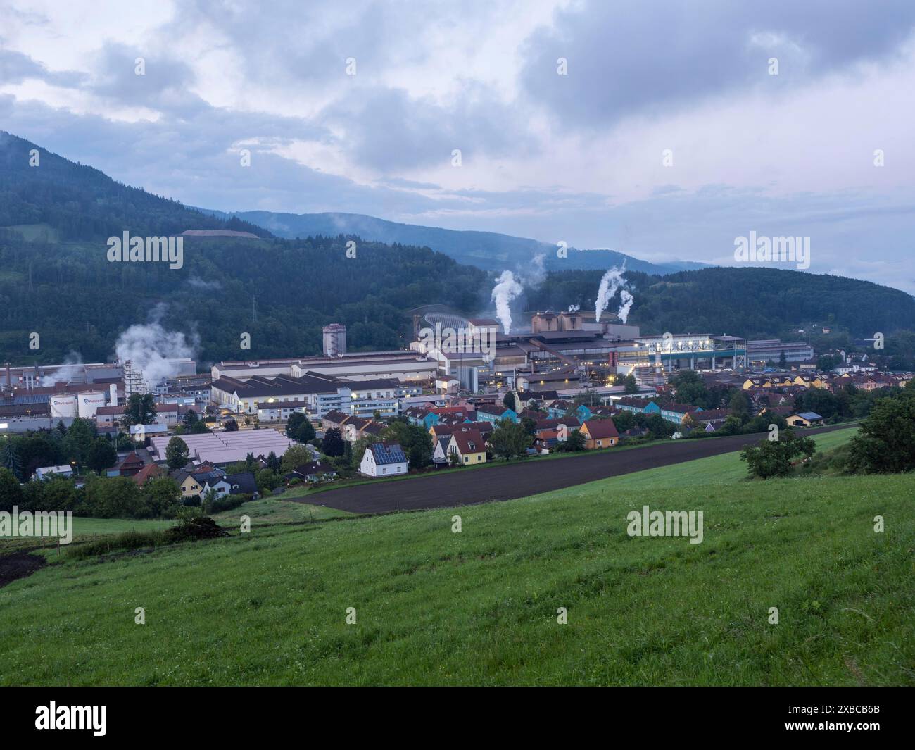 Voestalpine steelworks in the Donawitz district, known for the first ...