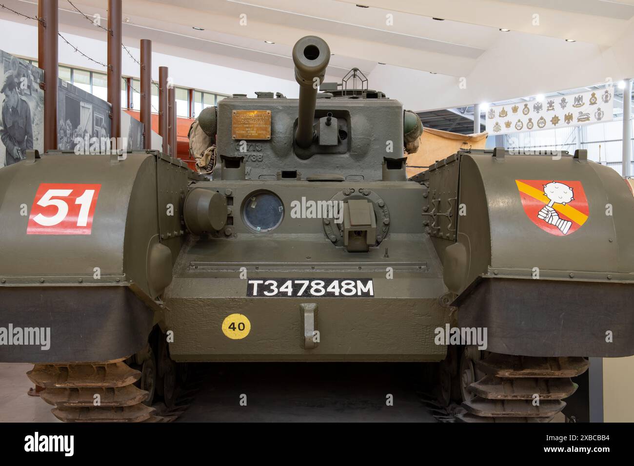Bovington.Dorset.United Kingdom.February 25th 2024.A Churchill Mark 7 ...