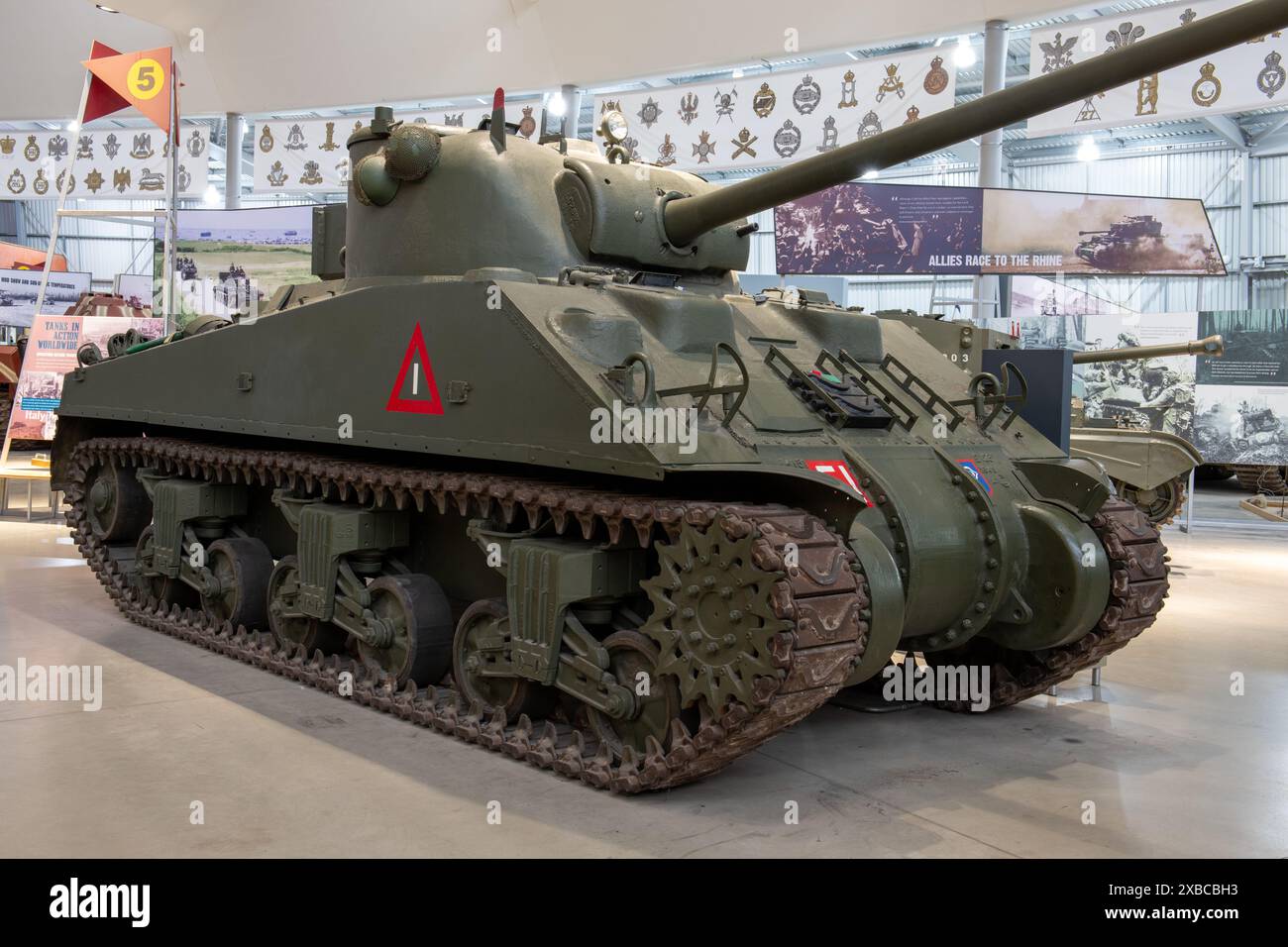 Bovington.Dorset.United Kingdom.February 25th 2024.A Sherman Firefly ...