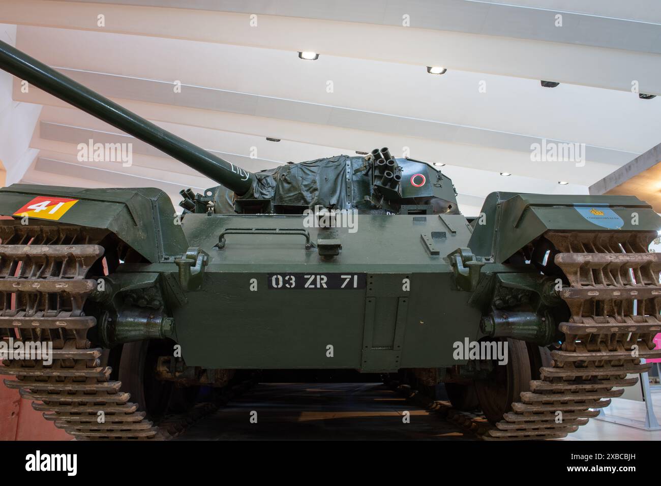 Bovington.Dorset.United Kingdom.February 25th 2024.A Centurion tank is ...