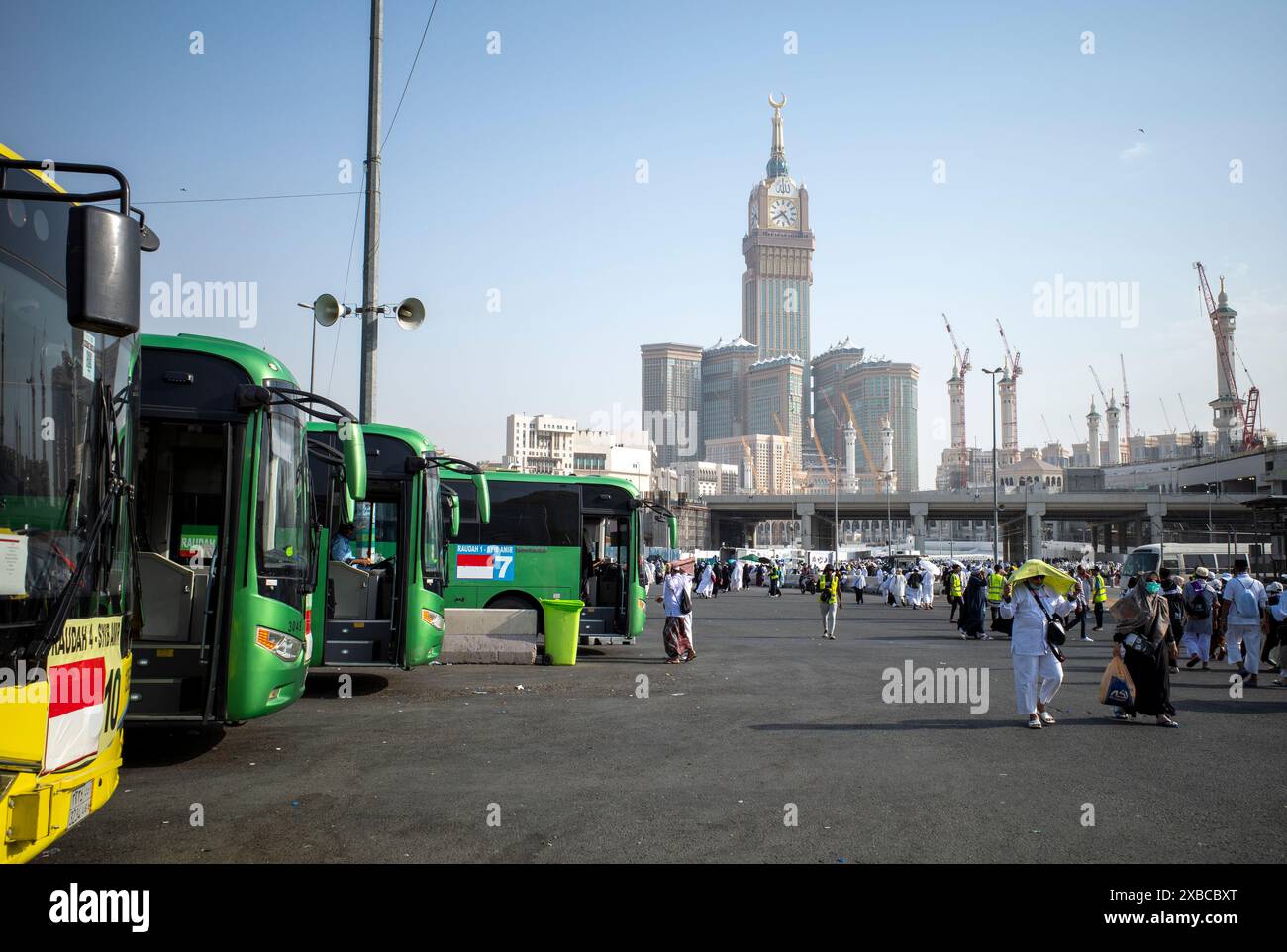 Mecca, Saudi Arabia - May 28, 2024: Shalawat Bus, transportation ...