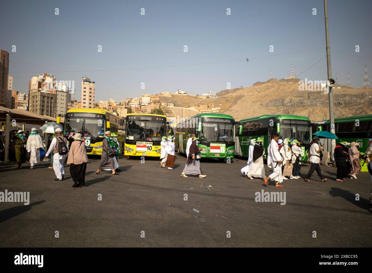 Mecca, Saudi Arabia - May 28, 2024: Shalawat Bus, transportation ...