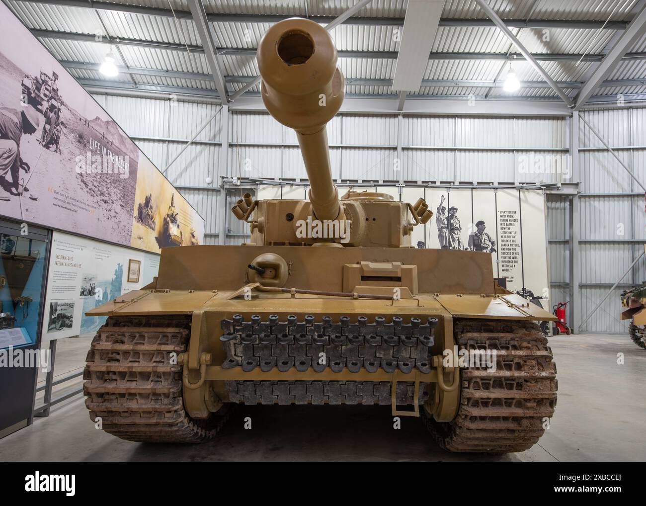 Bovington.Dorset.United Kingdom.February 25th 2024.A Tiger tank from ...