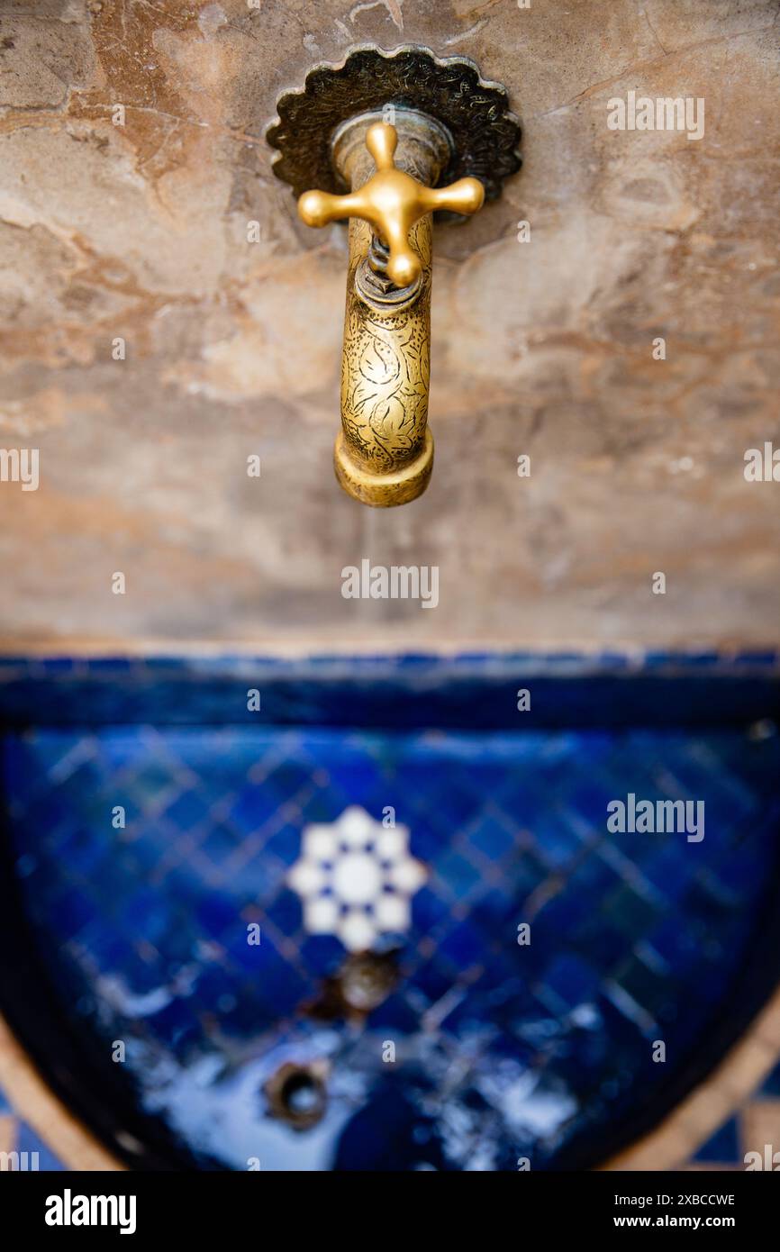 Morocco marrakesh medina carved plaster hi-res stock photography and ...