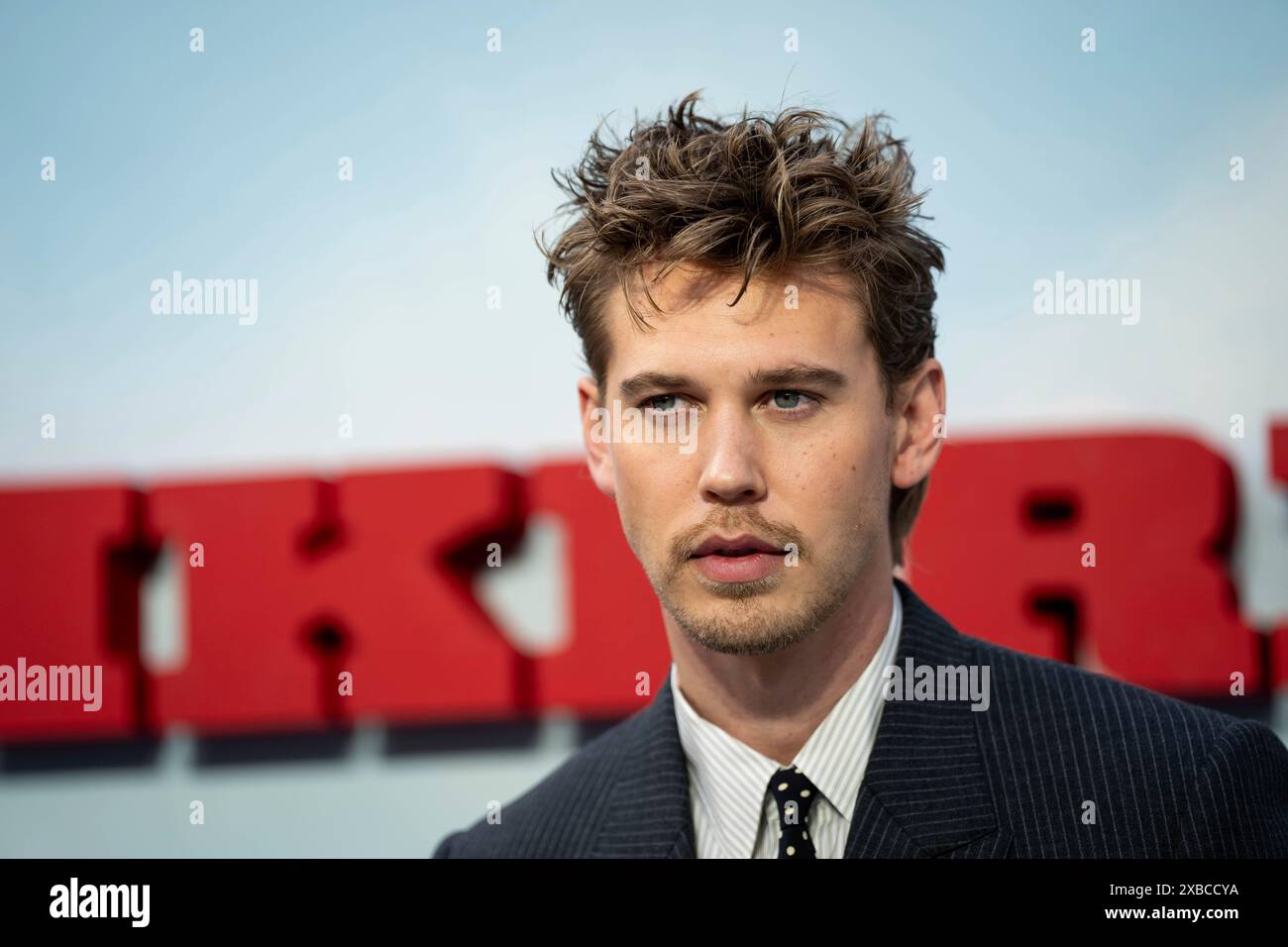 Austin Butler poses for photographers upon arrival at the screening of ...