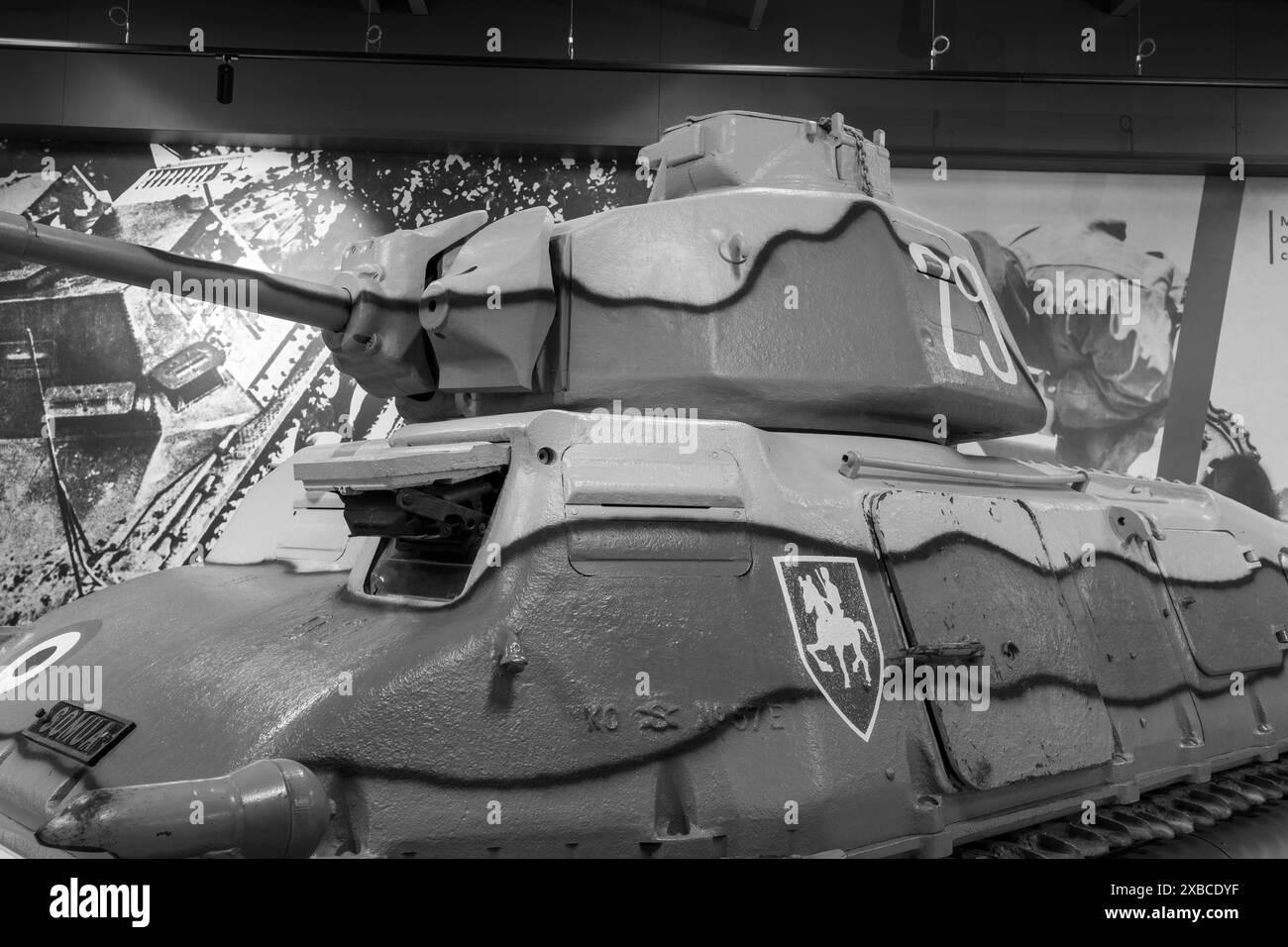 Bovington.Dorset.United Kingdom.February 25th 2024.A Somua S35 tank ...