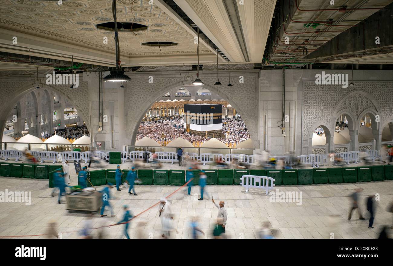 Mecca, Saudi Arabia - May 28, 2024: The Kaaba, where Hajj and Umrah ...