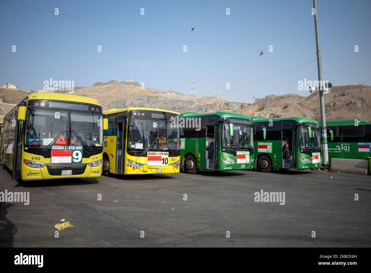 Mecca, Saudi Arabia - May 28, 2024: Shalawat Bus, transportation ...