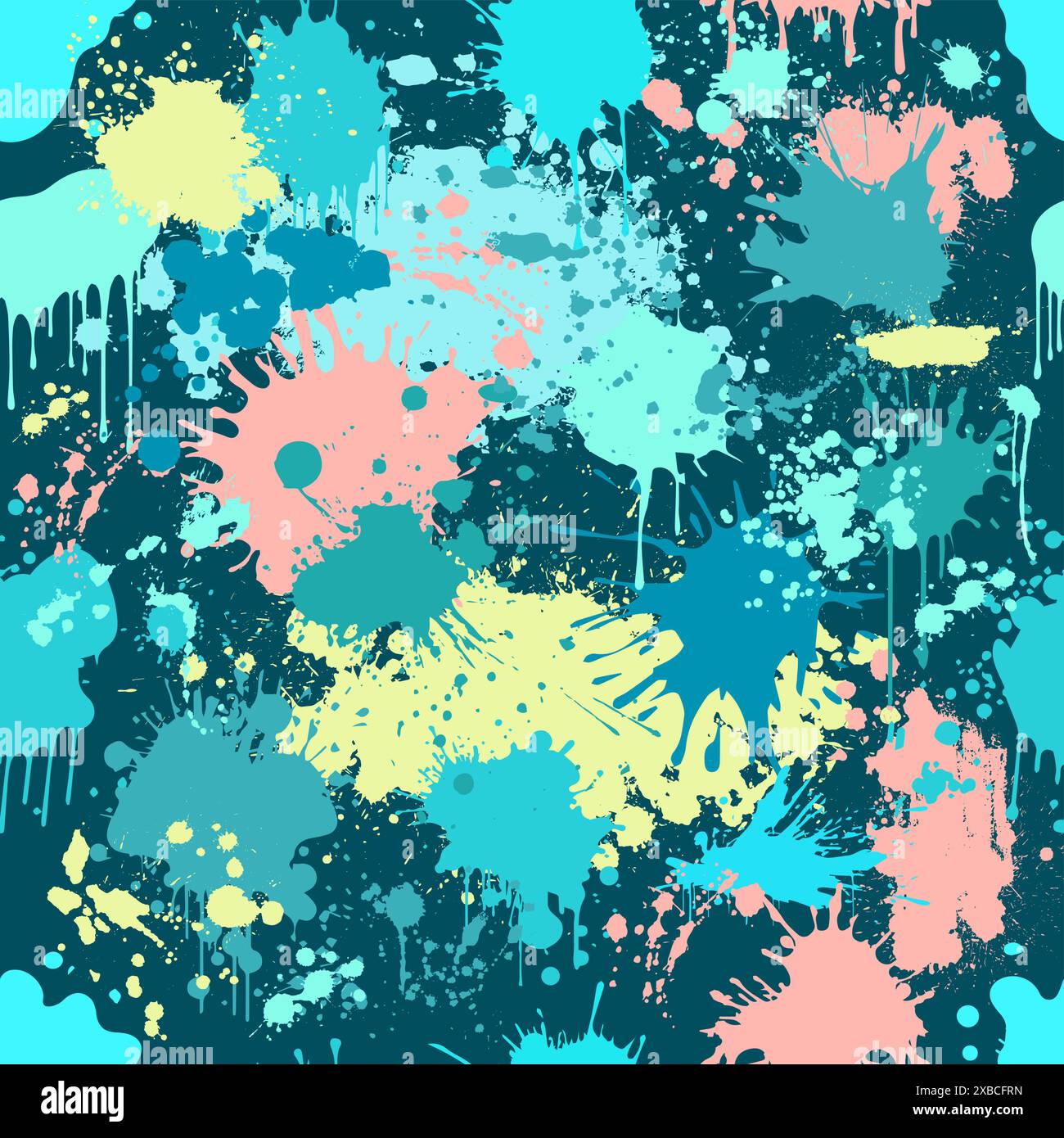 Seamless background colored blots. hand drawing. Not AI, Vector ...