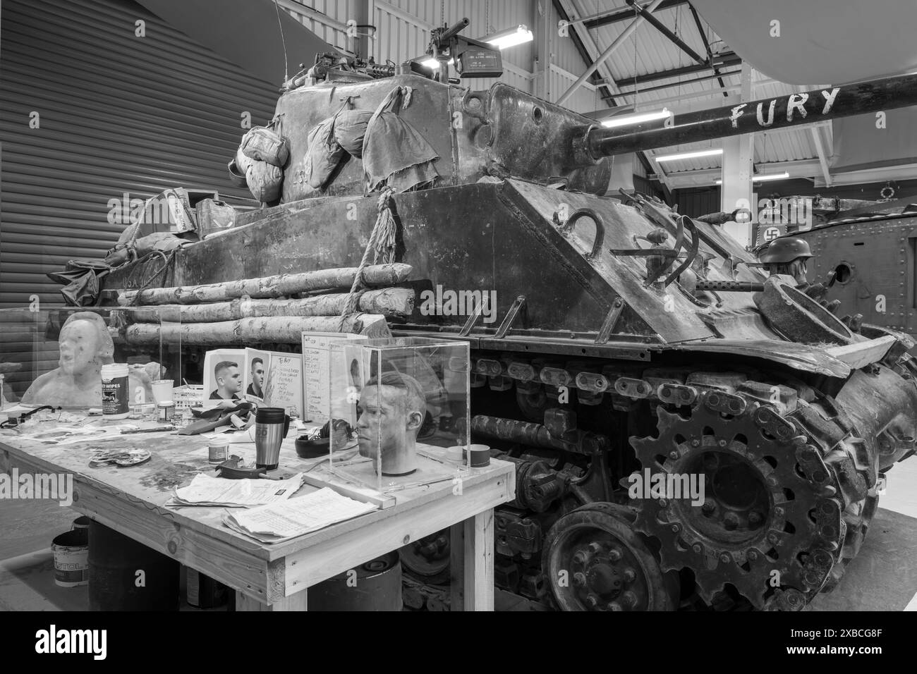 Bovington.Dorset.United Kingdom.February 25th 2024.The Sherman M4A2 ...
